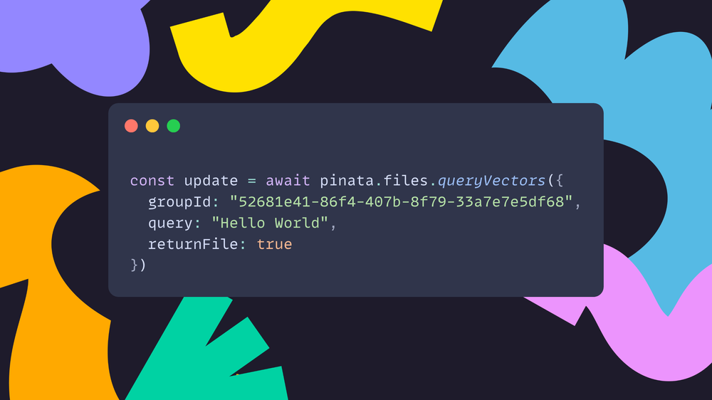 Announcing the Pinata Vector Storage Public Beta